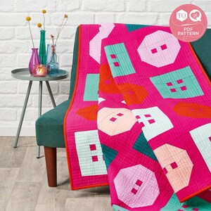 Buttons Quilt, Sewing Pattern, Modern Quilt, Love Patchwork & Quilting ...