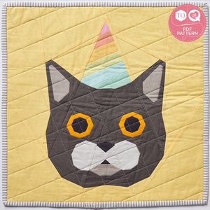 BUNDLE: Cat Quilts, Sewing Patterns, FPP Cat Patterns, Love Patchwork ...