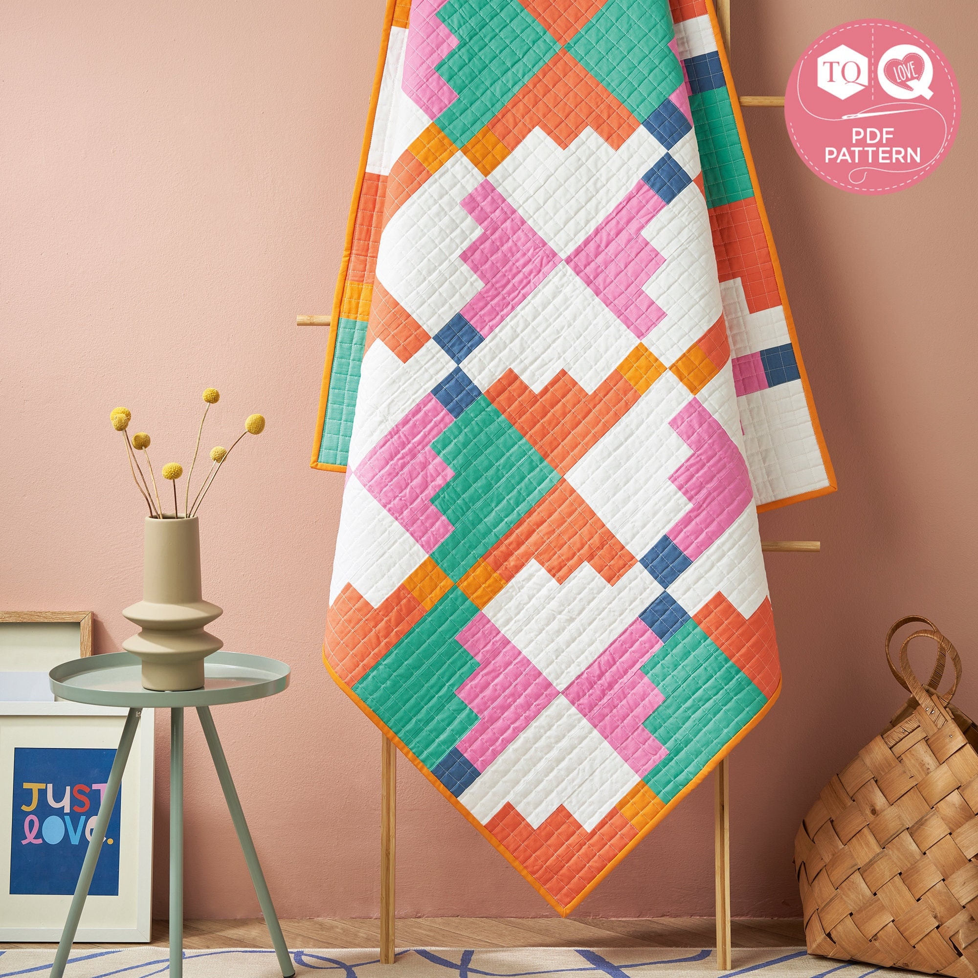 Step up Quilt, Quilt Pattern, Love Patchwork & Quilting, Digital Quilt ...