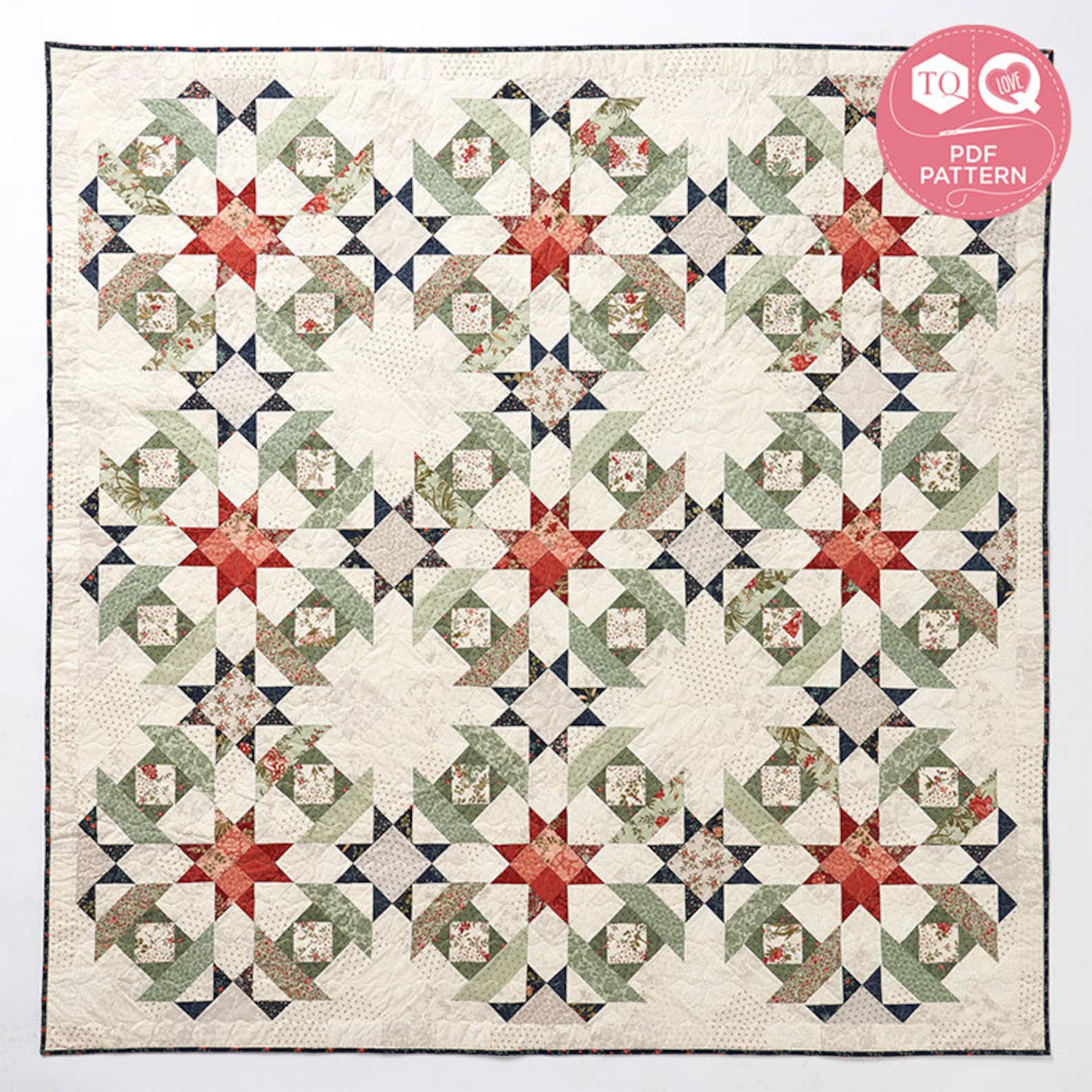 Star Crossed, Digital Quilting Pattern, Cross & Star and Morning Star ...
