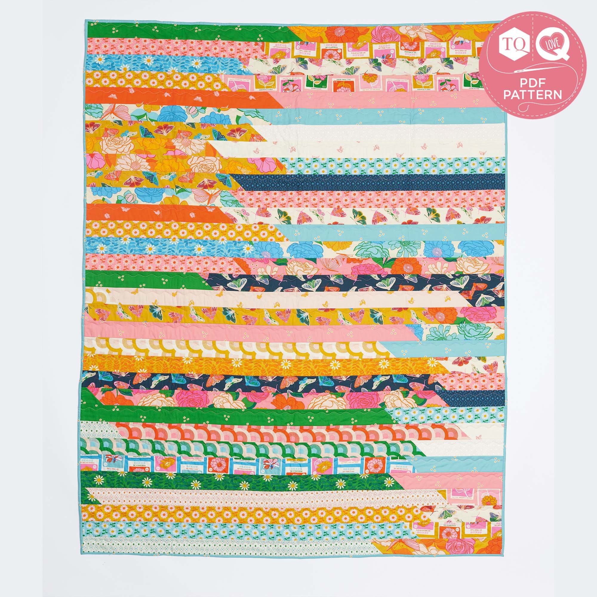 Jelly Roll Quilt Pattern, Strip Roll Quilt, Love Patchwork & Quilting ...