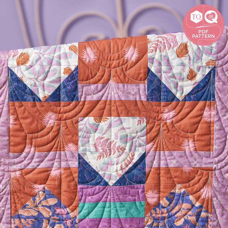 Flying Geese Quilt, Sewing Pattern, Modern Quilt Cushion, Love Patchwork & Quilting, Digital ...