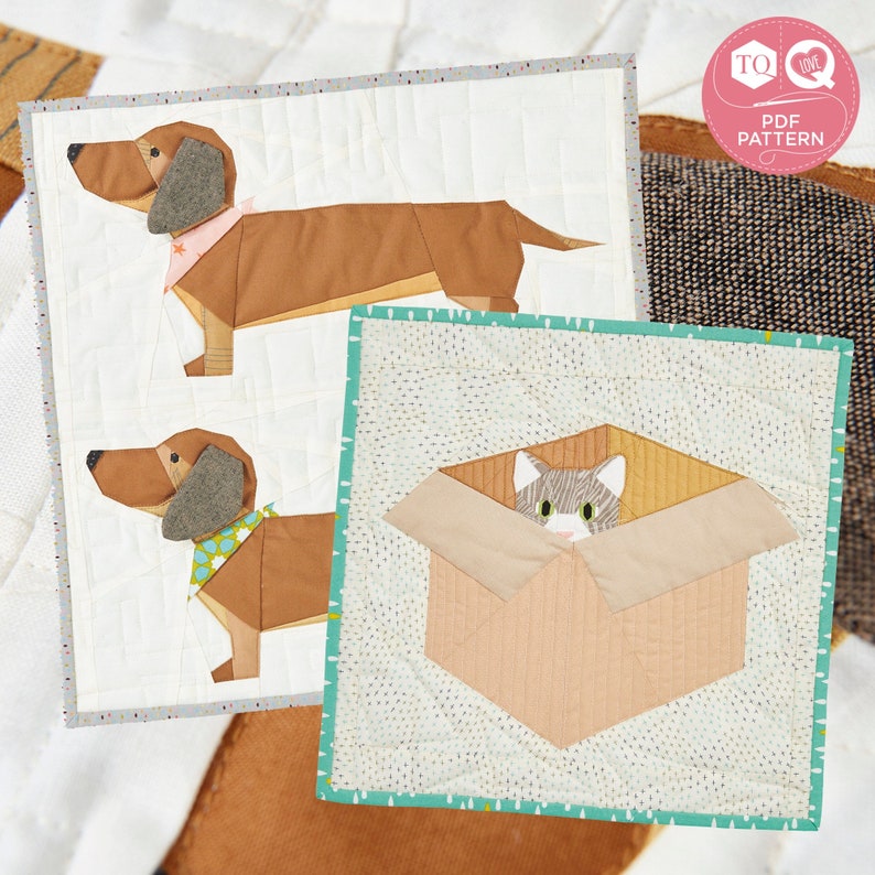 BUNDLE: FPP Animals FPP Mini Quilts Quilt Patterns Animal - Etsy