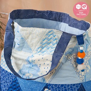 Triangle Tote Bag, Sewing Pattern, Patchwork Bag, Love Patchwork ...
