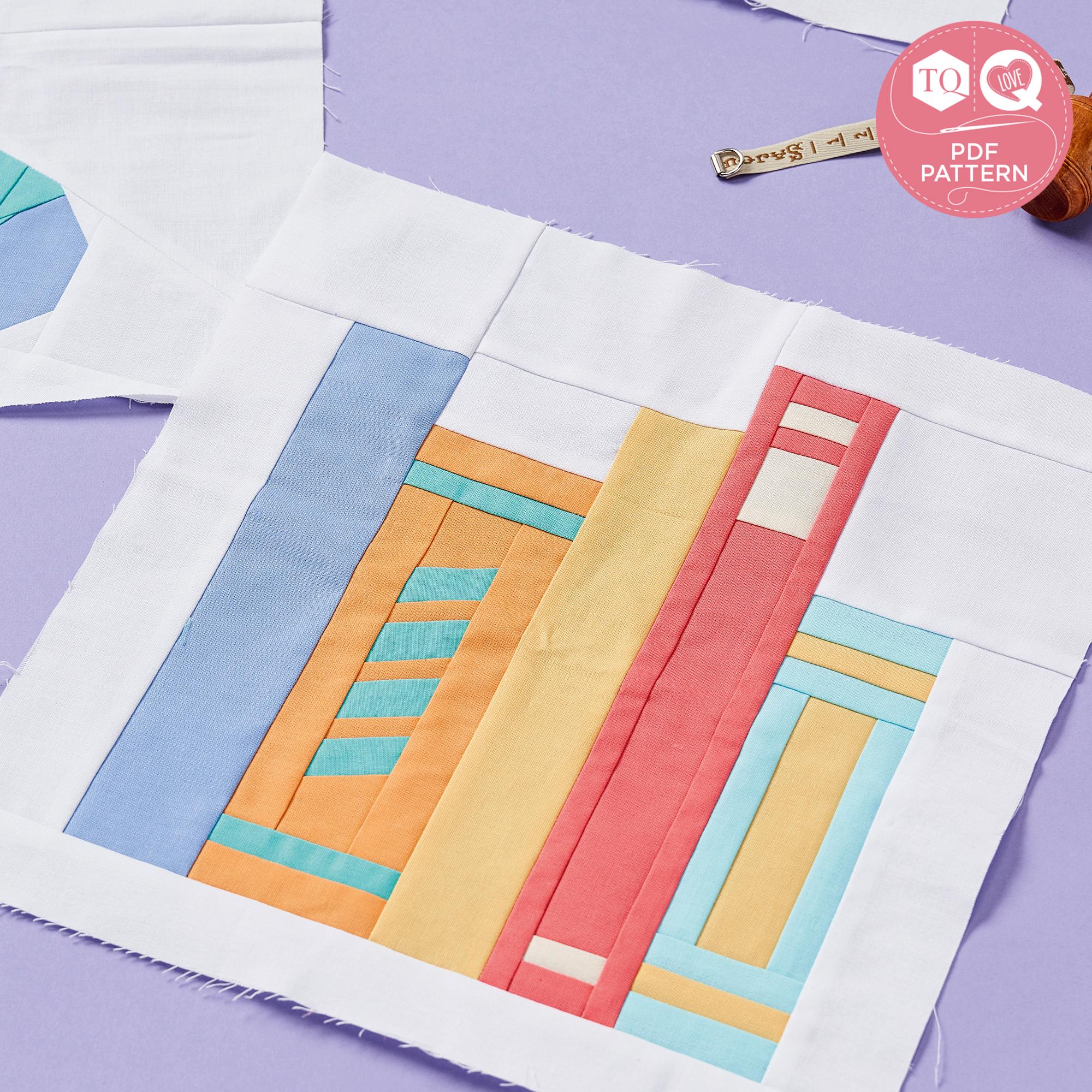 Cosy FPP Blocks, Sewing Pattern, Yarn, Sock, Books Quilt Block ...