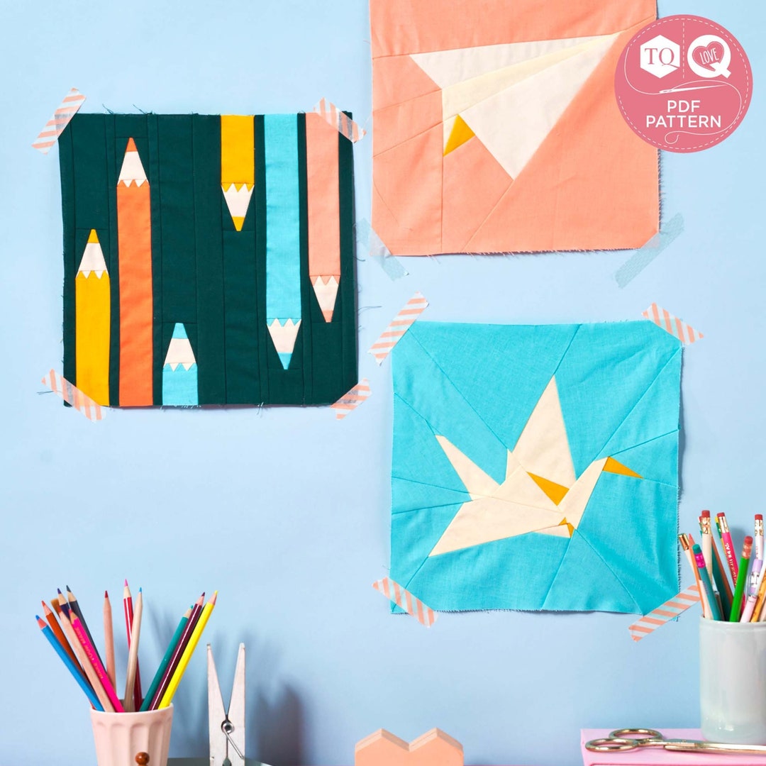 FPP Block Set, Sewing Pattern, Origami Foundation Paper Piecing ...
