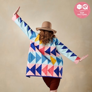 Quilted Jacket Pattern, PATTERNLESS Quilt Coat Tutorial, Mollie Makes ...