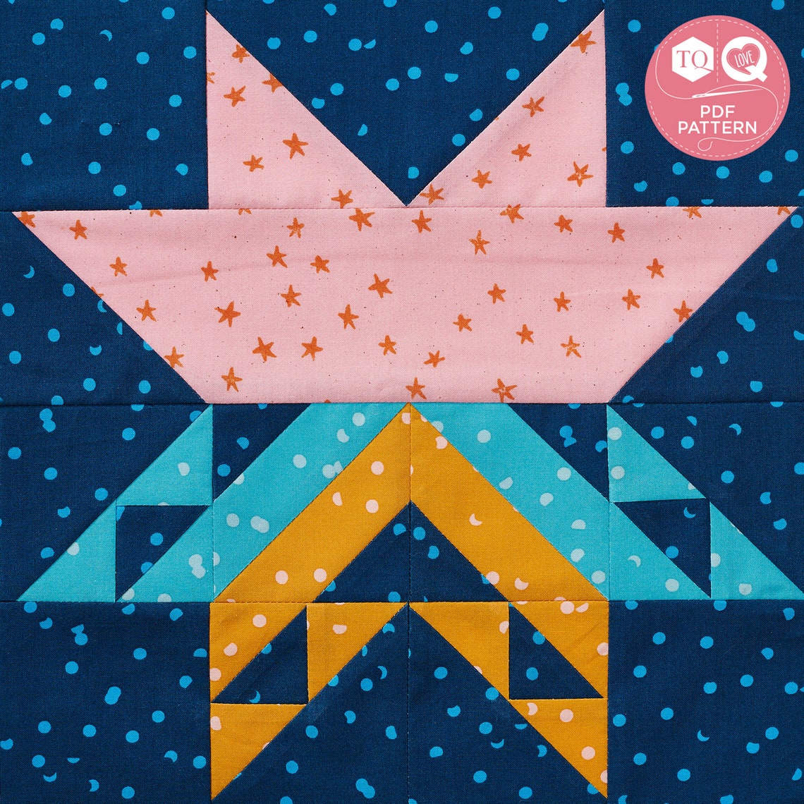 Sawtooth Star Block of the Month, Quilt Pattern, Love Patchwork ...