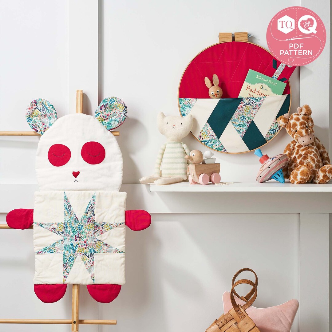 Kids Patchwork Toy Set, Sewing Pattern, Panda Toy, Love Patchwork ...