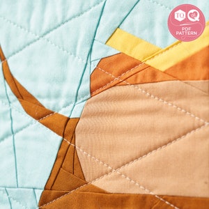 Dachshund Quilt, Sewing Pattern, Dog, Hot Dog, Wiener Dog, FPP, Love ...