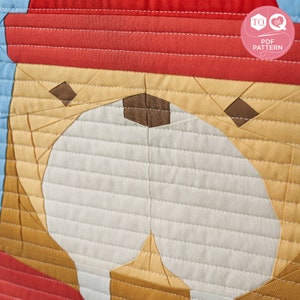 Snips Ahoy Walrus FPP Mini Quilt, Quilting Pattern, Love Patchwork ...