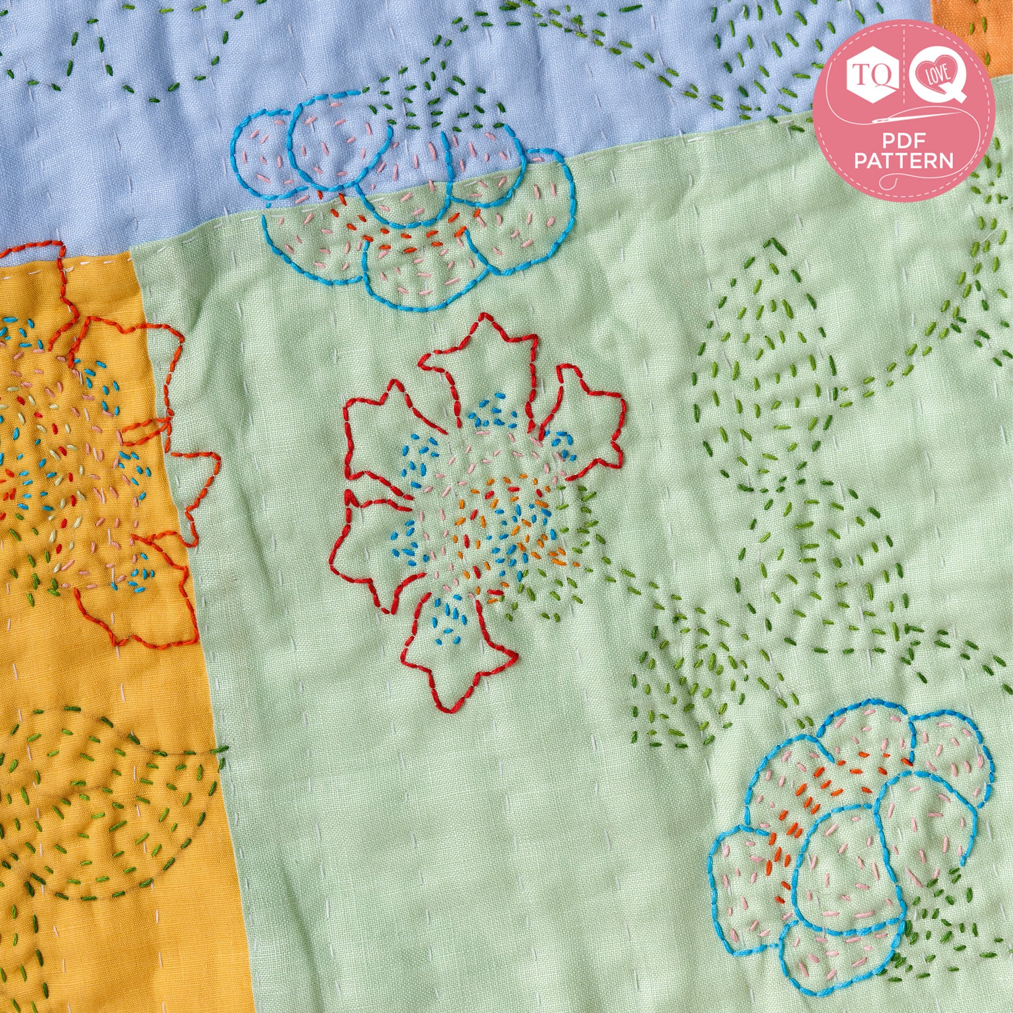 Kantha Charm Quilt, Kantha Quilt Pattern, Love Patchwork & Quilting ...