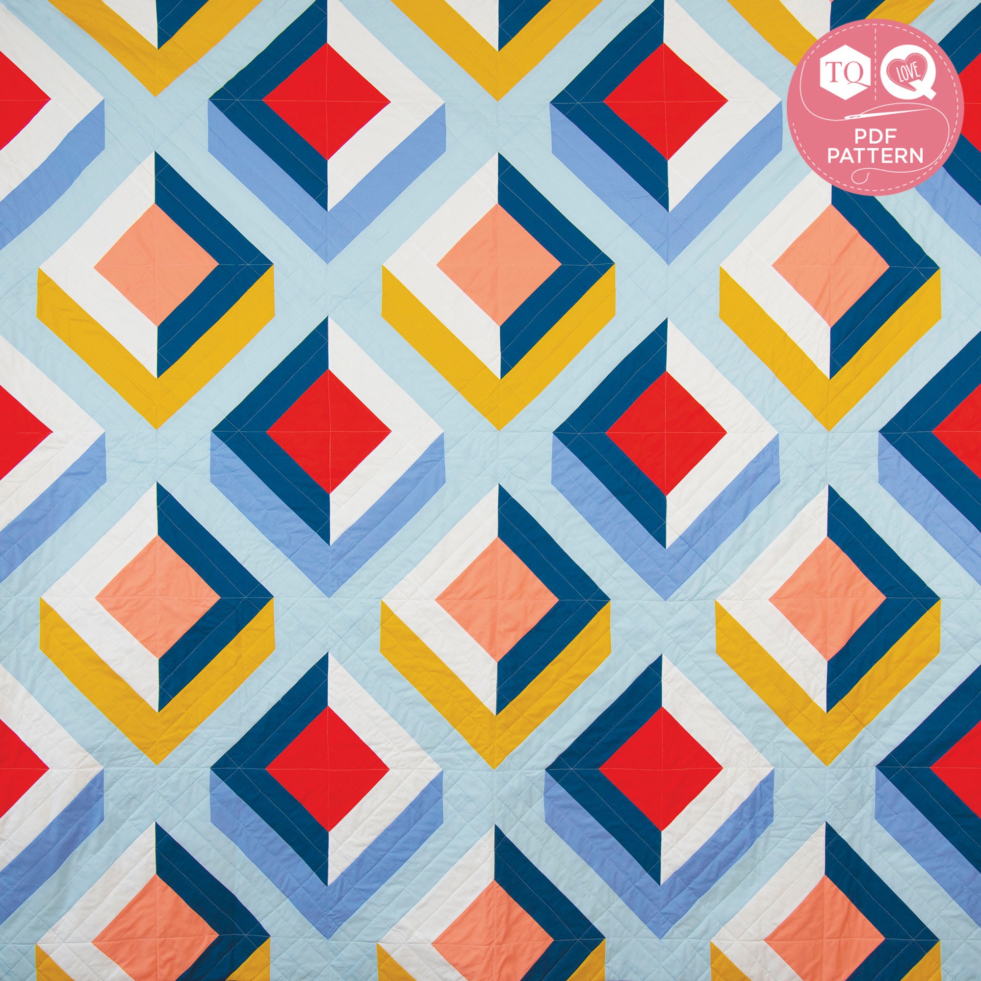 Geo Lines Quilt Pattern Love Patchwork & Quilting Digital - Etsy