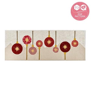 Christmas Table Runner, Bauble Table Runner, Today’s Quilter Magazine ...