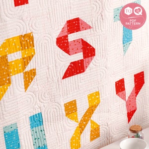 Alphabet Quilt, Letter Quilt Blocks, Love Patchwork & Quilting, Digital ...