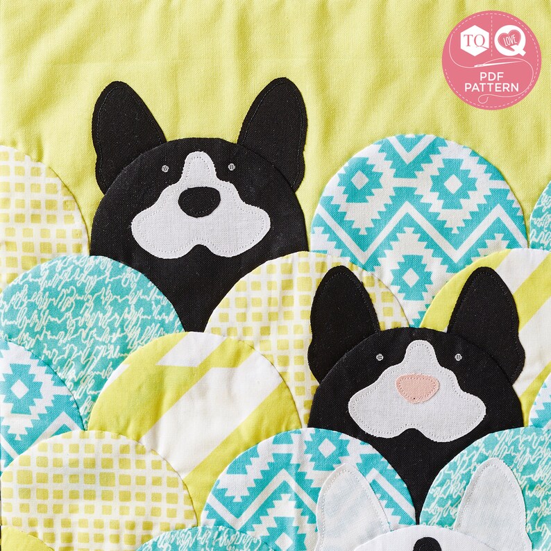 Clamshell Cuties, Clamshell Mini Quilt, Animal Quilt Pattern, Love ...