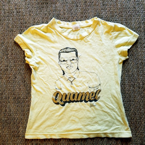 Iconic 1980's "Quamel" Ghetto Glam T-Shirt. Permed "S… - Gem