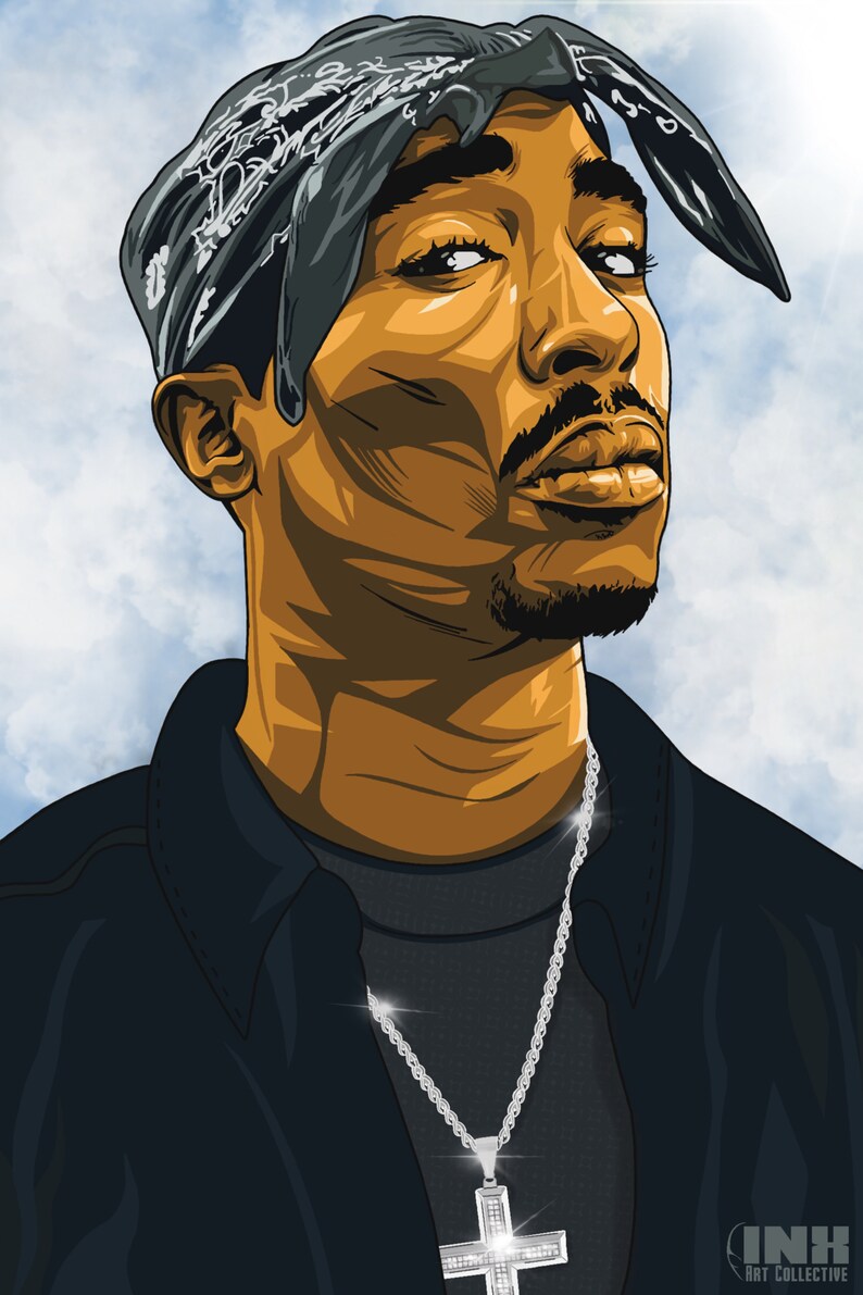 2pac American Rapper/ Hip Hop Canvas Art Painting 2pac Wall Art Pop Art ...