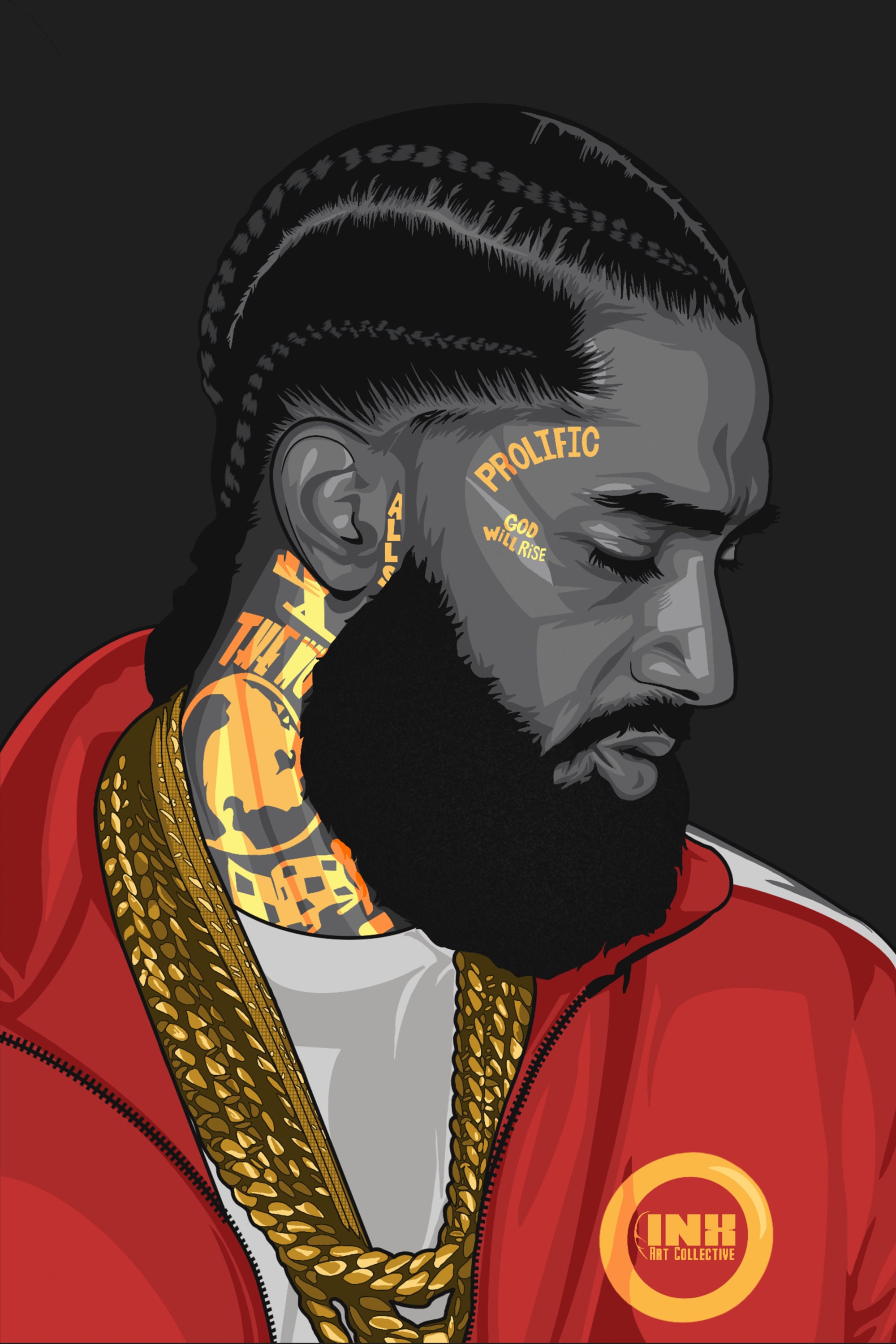 Nipsey Hussle American Rapper/hip Hop Canvas Art Painting | Nipsey ...
