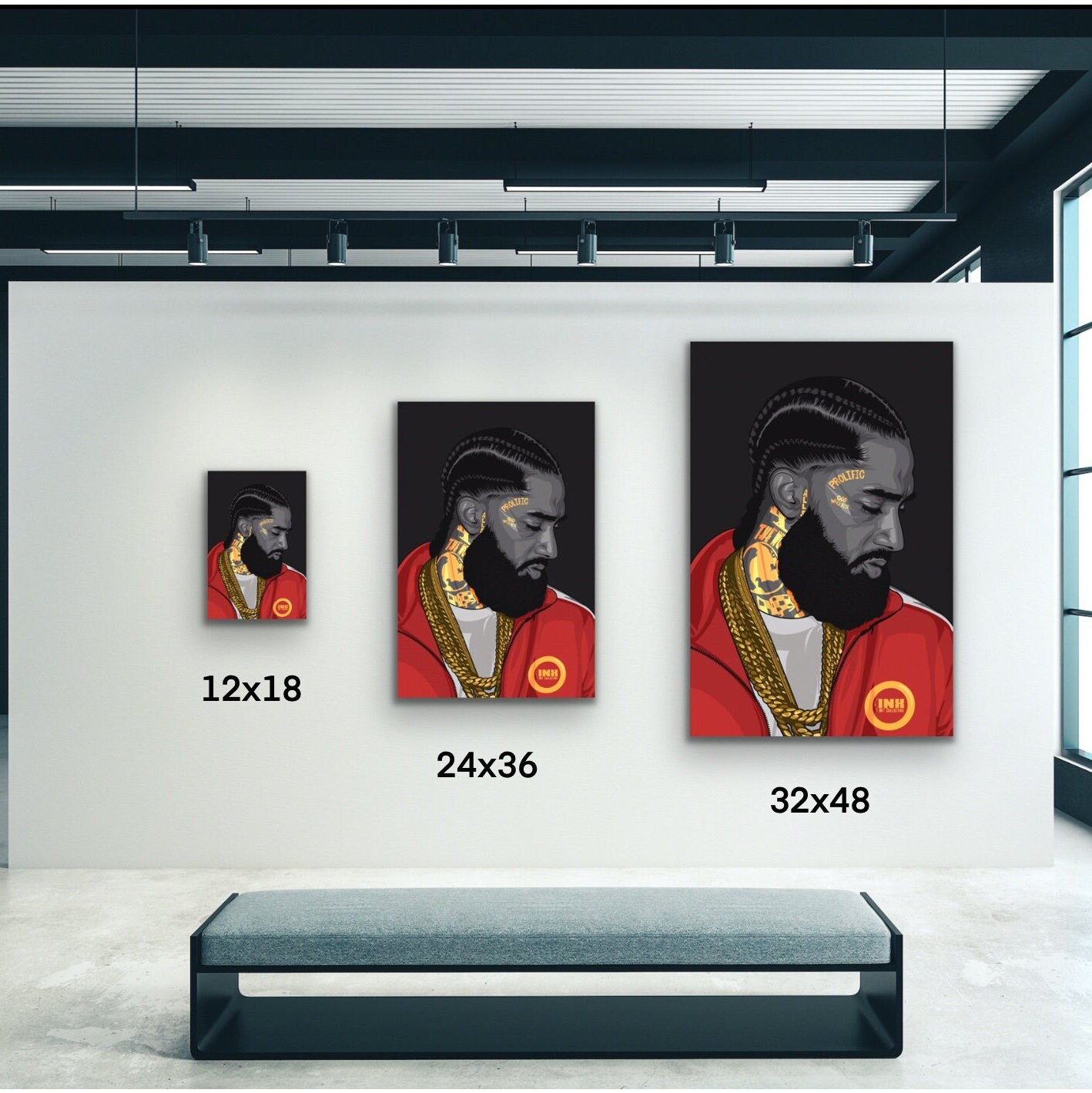 Nipsey Hussle American Rapper/hip Hop Canvas Art Painting | Nipsey ...