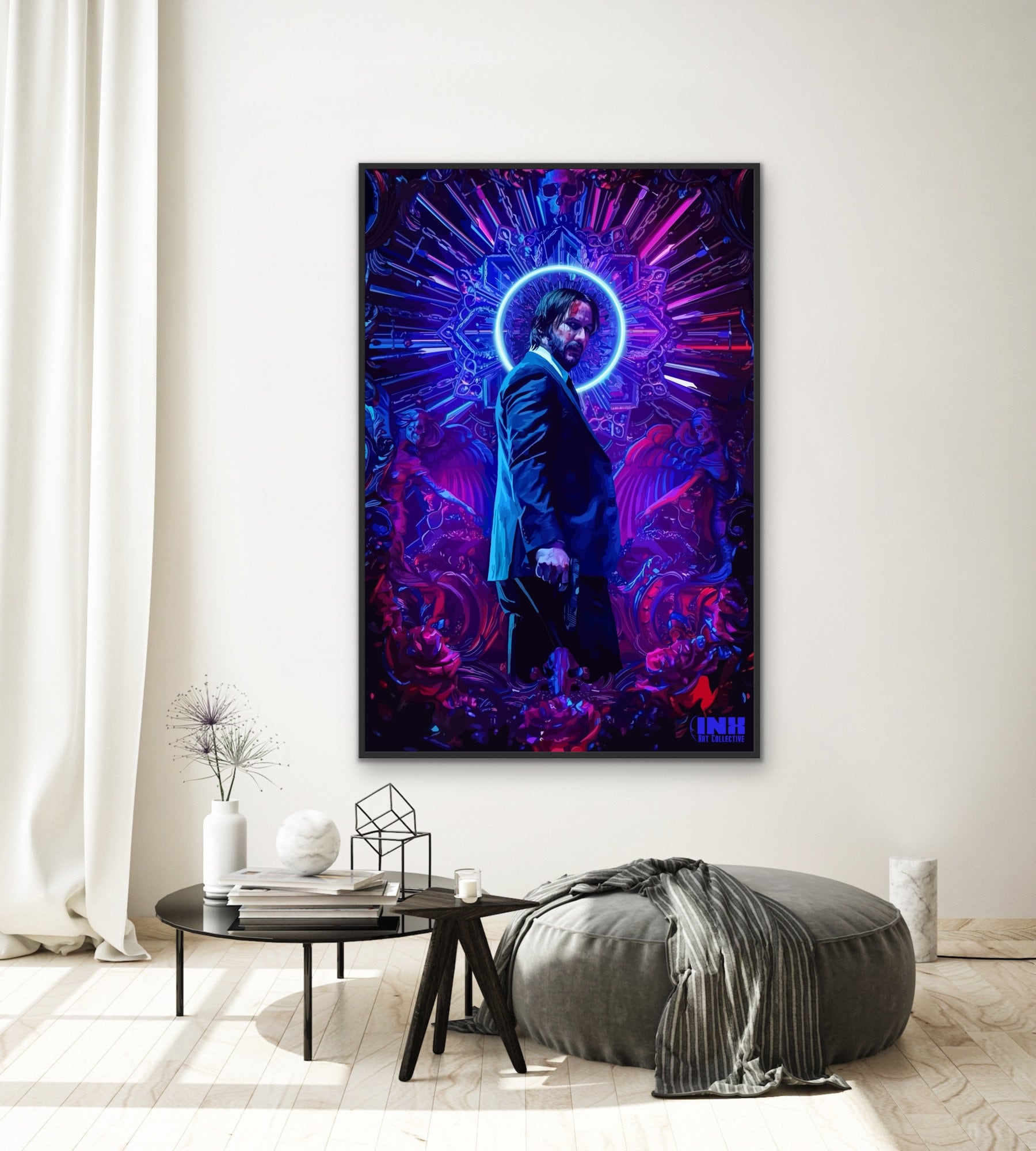 John Wick/Keanu Reeves Movie/Actor/ Canvas Art Painting | John Wick ...