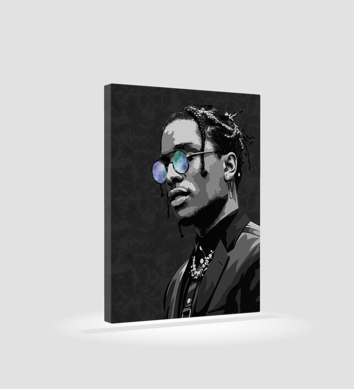 ASAP Rocky Rap/hip Hop Artist Canvas Art Painting | Asap Rocky Wall Art ...