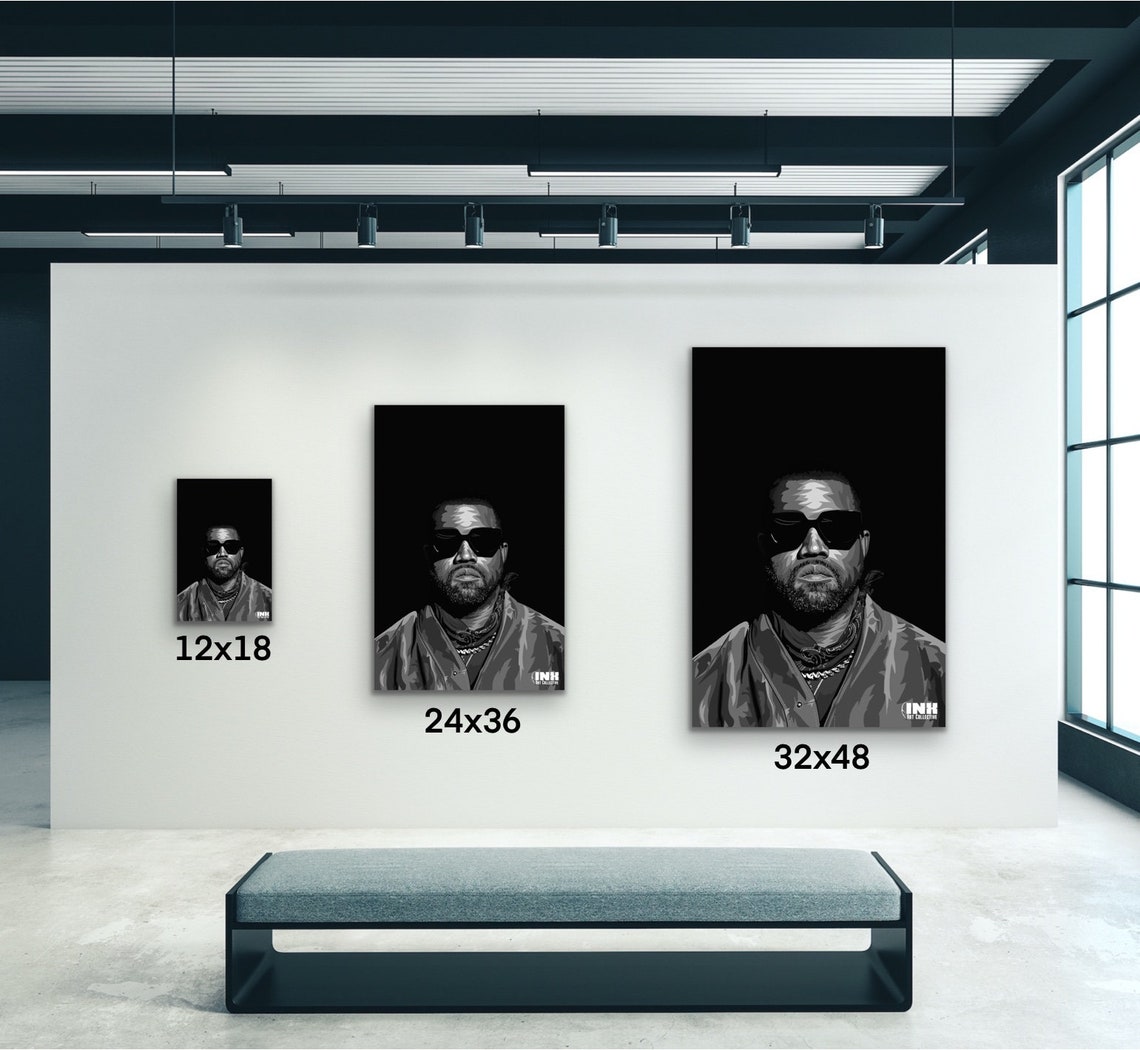 Monochrome Rap Canvas Wall Art - Etsy