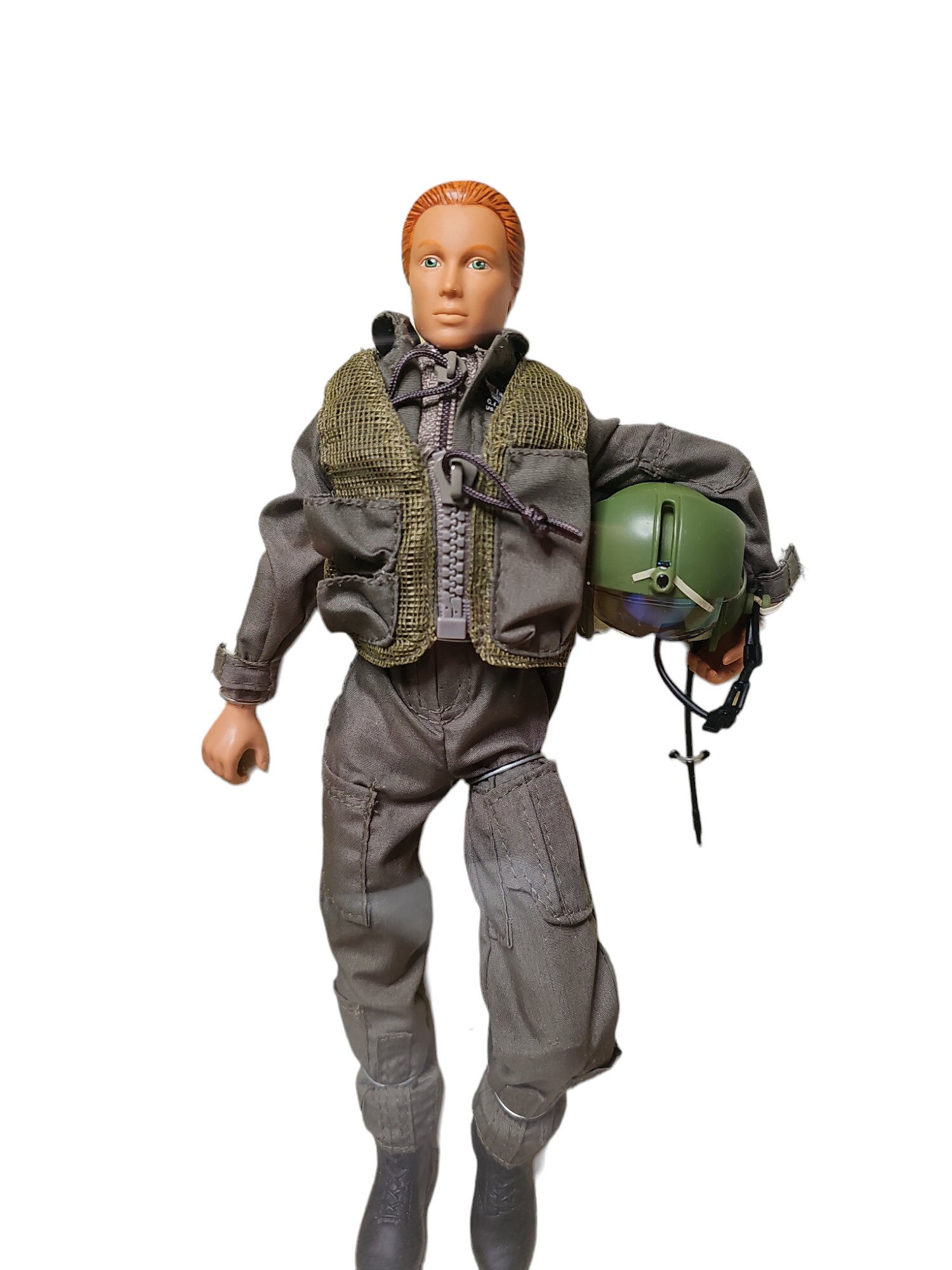 New Hasbro-1997 G.I. Jane red Hair / US Army Helicopter Pilot GI Joe 12 ...