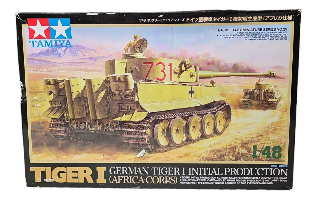 Tamiya-1/48 German Tiger I Initial Production "africa-corps" - Etsy
