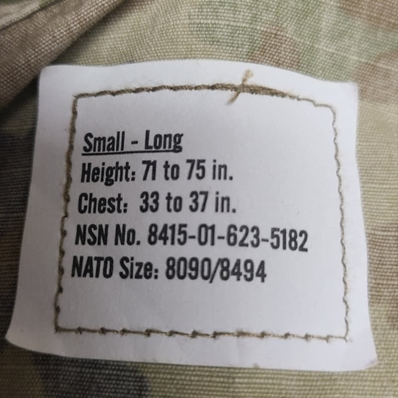 New US Army OCP Combat Uniform Coat Small/long - Etsy