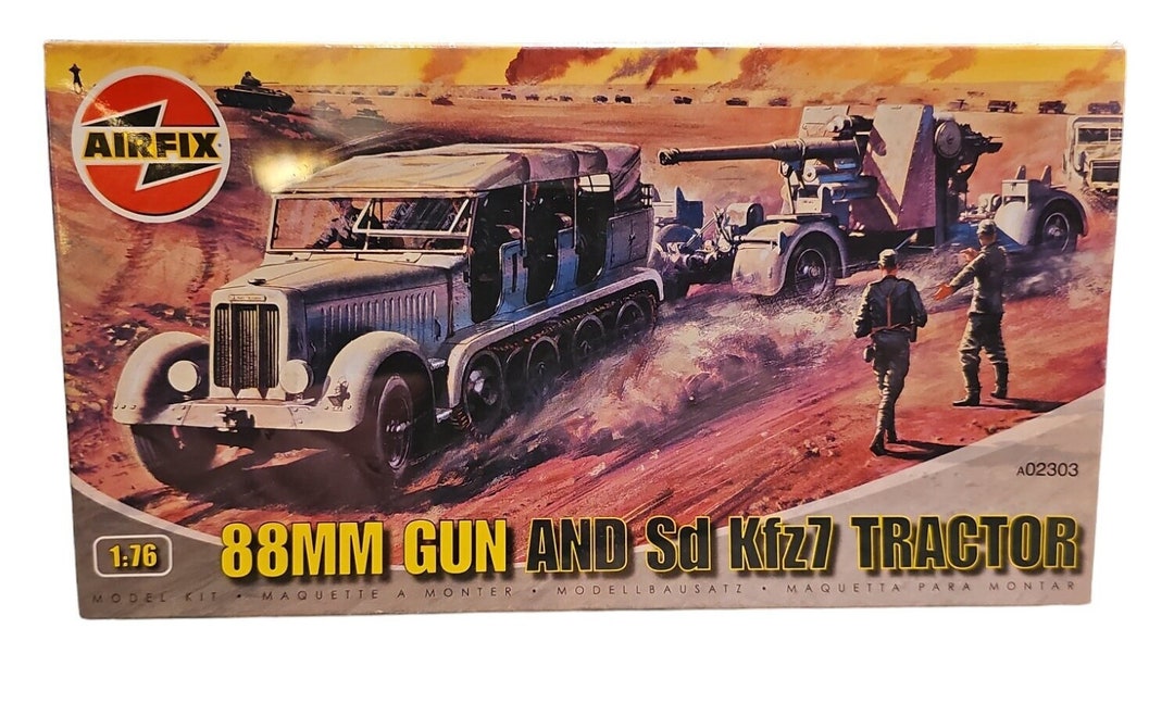 New Sealed -AIRFIX-WWII German "88mm Gun and Sd Kfz7 Tractor" Vehicle ...