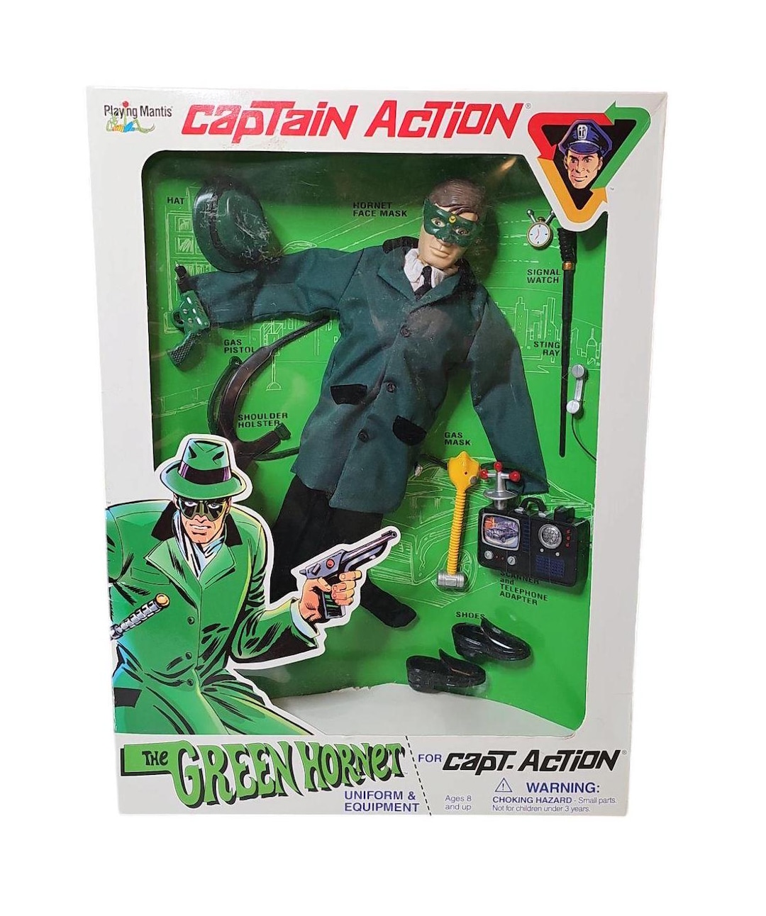 PLAYING MANTIS- Captain Action "green Hornet" Uniform and Equipment Set ...