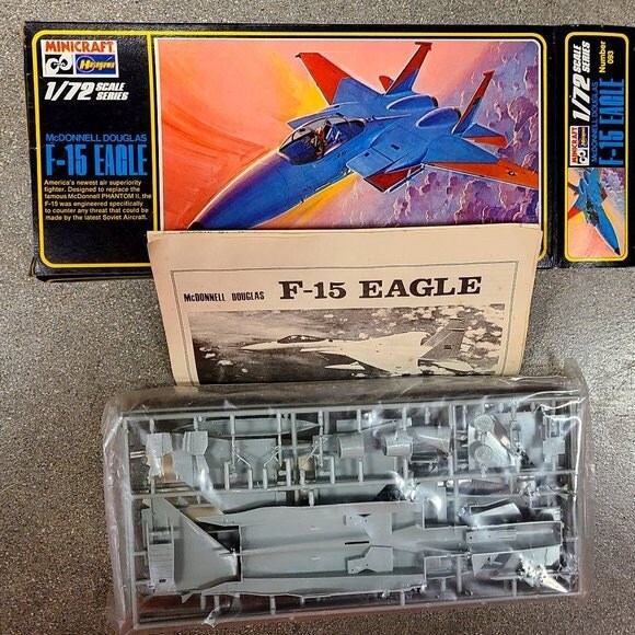 Minicraft Hasegawa F-15 Eagle Jet Model Jet Kit - Etsy