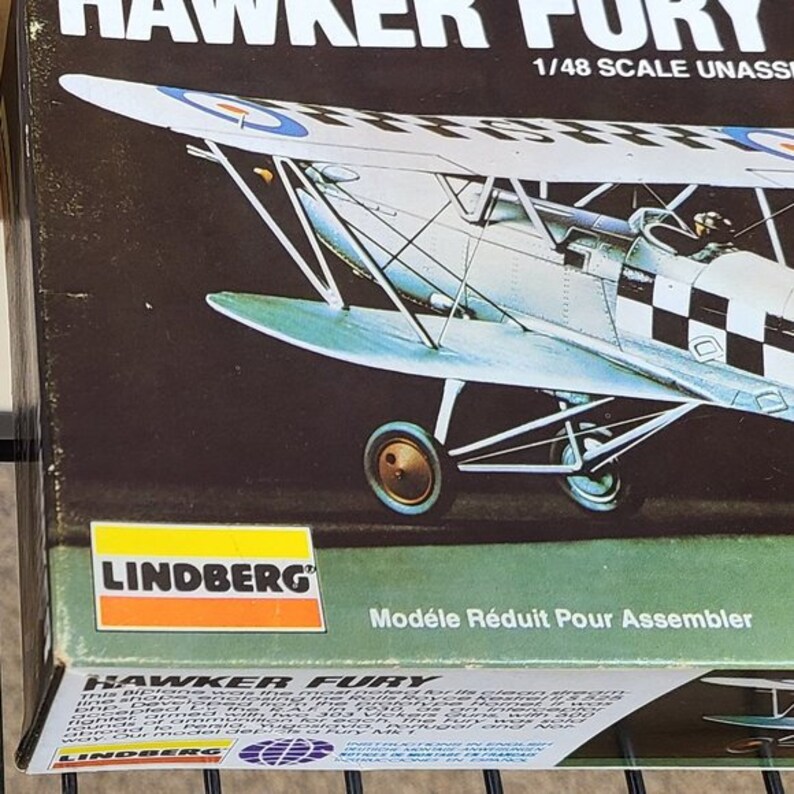 Lindberg- Hawker Fury Model Airplane Model Kit - Etsy