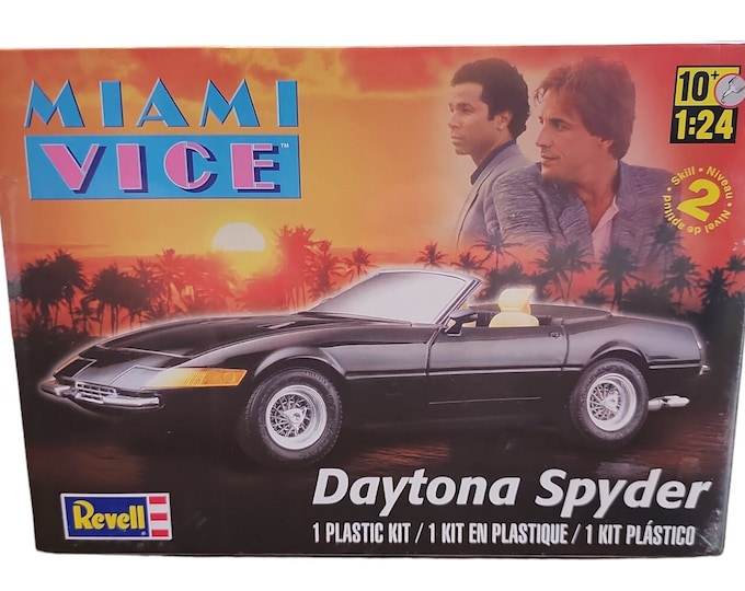 Revell- New Sealed -miami Vice "daytona Spyder" 1/24 Scale MODEL KIT - Etsy