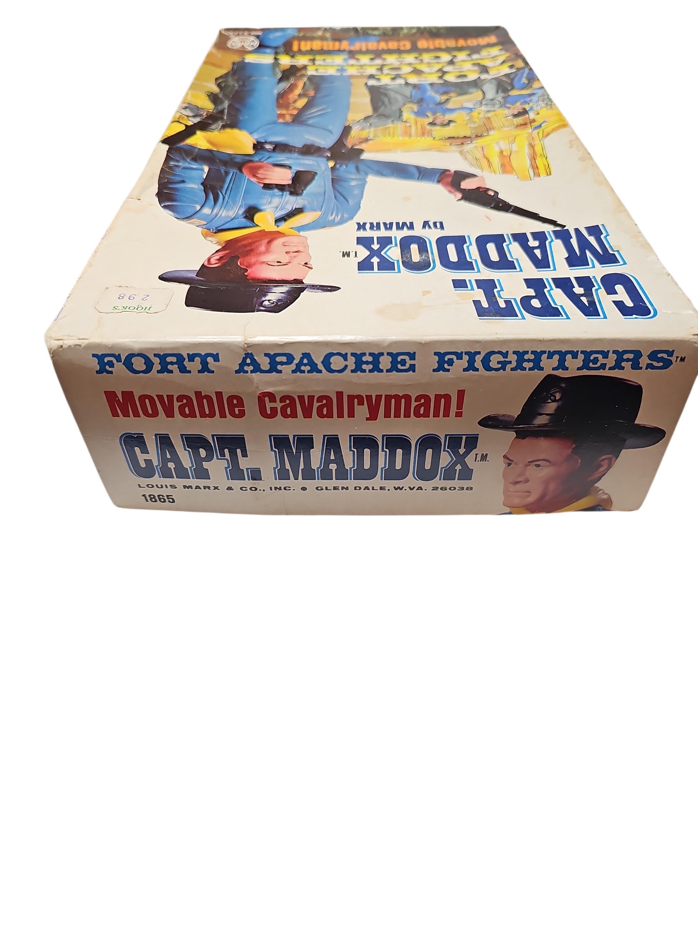 Marx-vintage 1960’s "captain Maddox" Johnny West Fort Apache Fighters ...