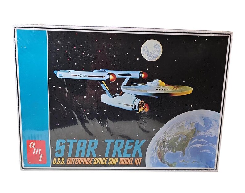 Star Trek "u.s.s. Enterprise NCC-1701 Space Ship" 1/650 Scale Model Kit ...
