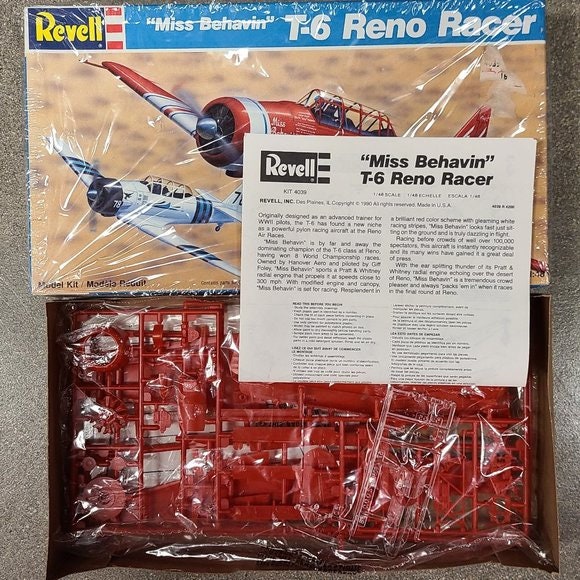 Revell miss Behavin T-6 Reno Racer Plastic Airplane Model Kit - Etsy