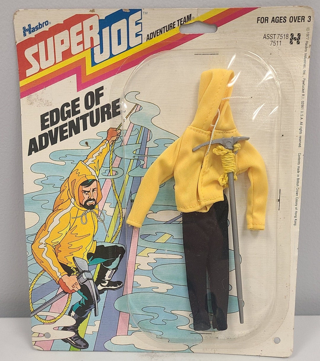 Vintage 1977 Hasbro -MIP- Super Joe / Edge of Adventure on Card Sealed ...