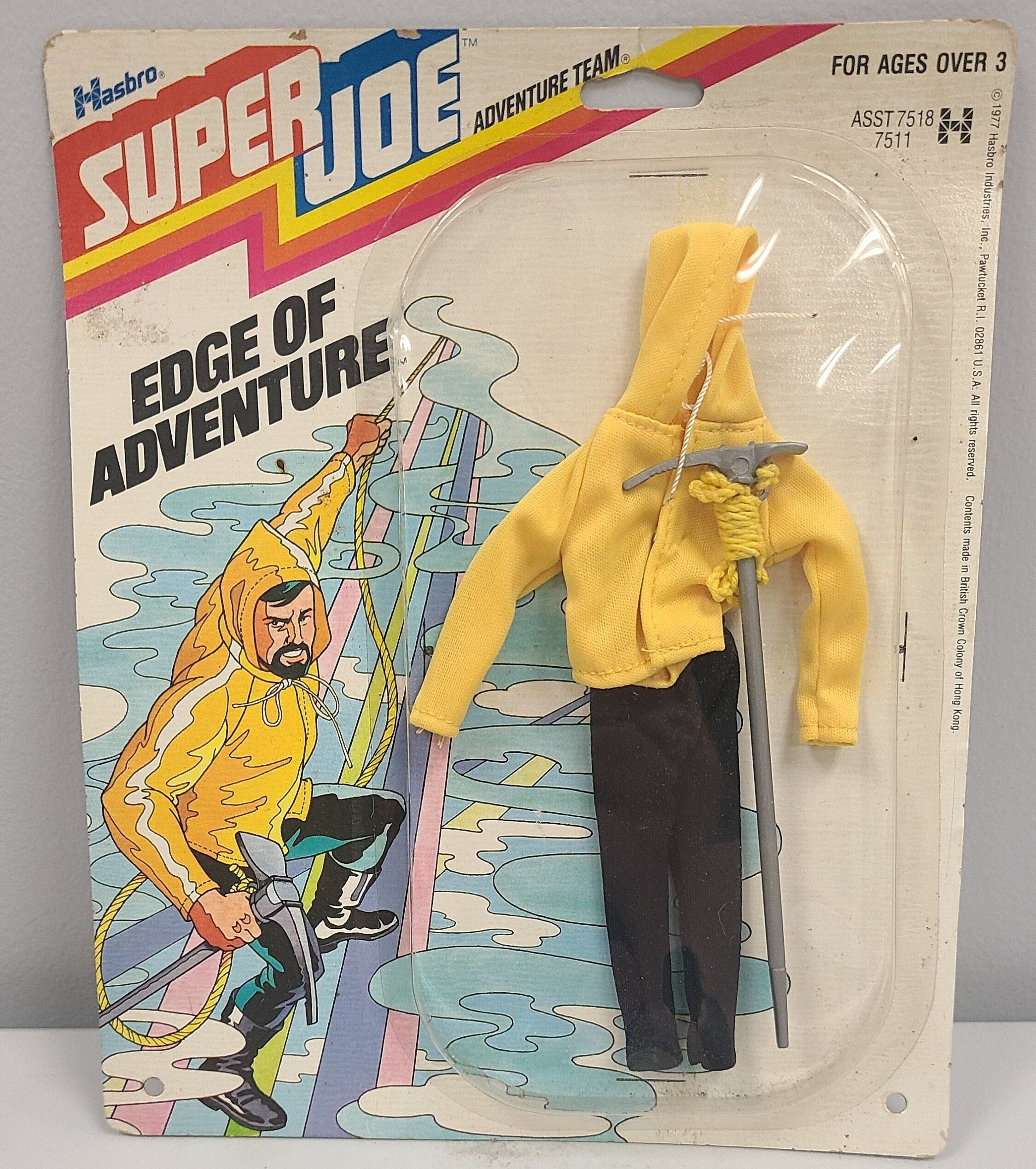 Vintage 1977 Hasbro -MIP- Super Joe / Edge of Adventure on Card Sealed ...