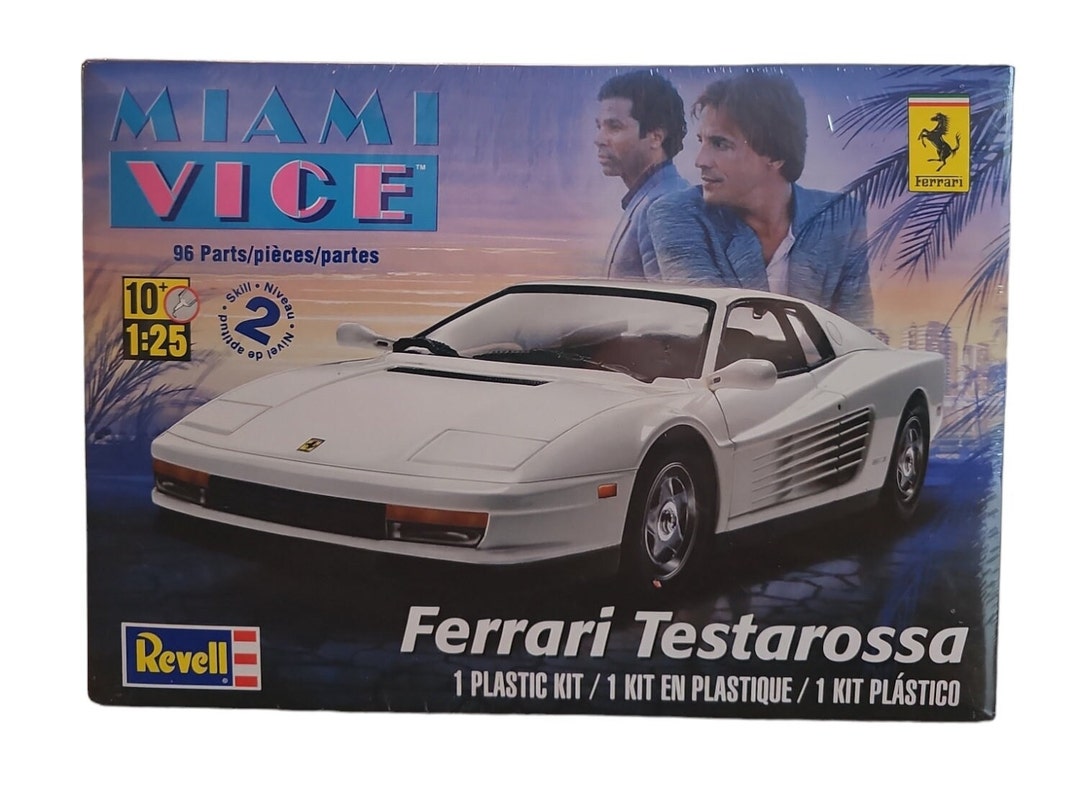 Revell New Sealed miami Vice ferrari Testarossa 1/25 Scale MODEL KIT - Etsy