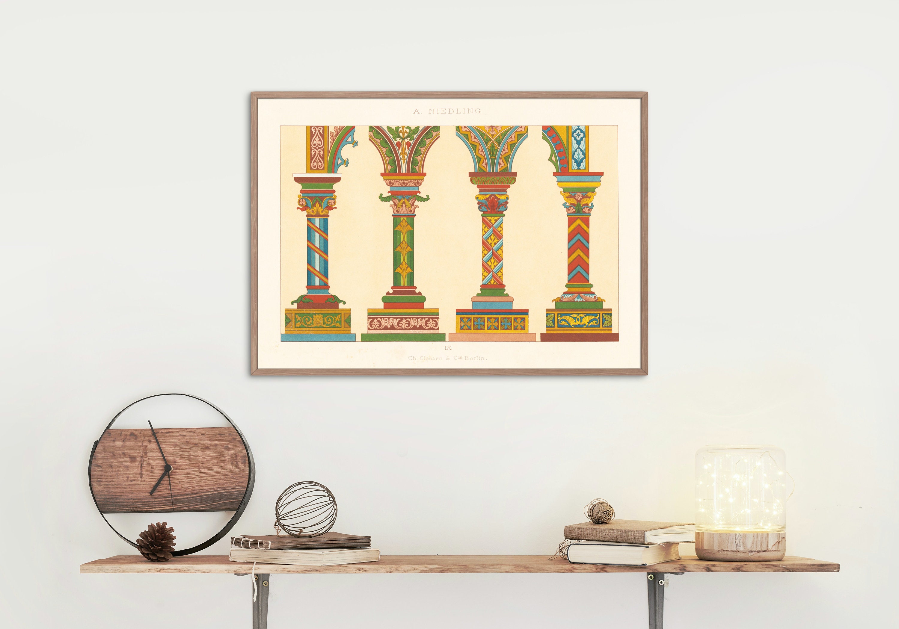 Bright Church Pillars Print Building Print Historical - Etsy