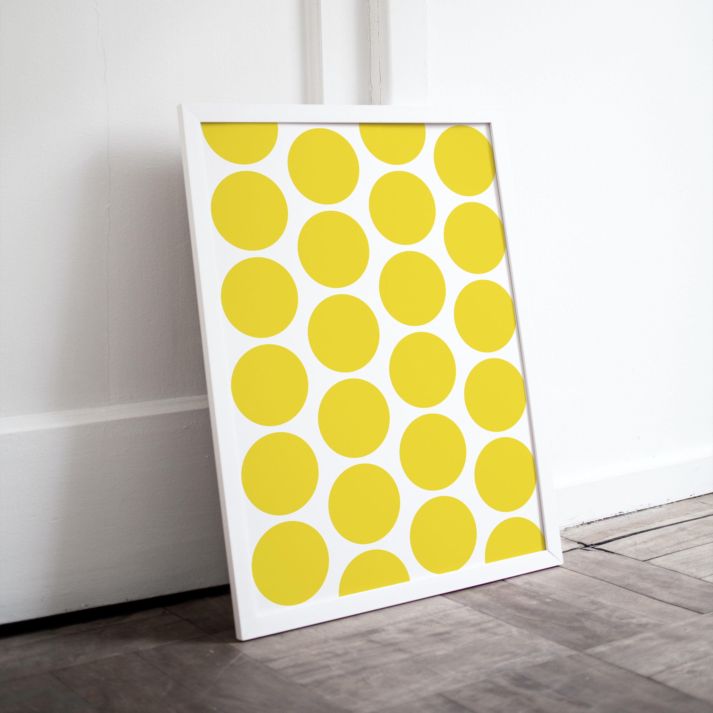 Big Yellow Dots Poster Bright Spots Wall Art Inspired by - Etsy