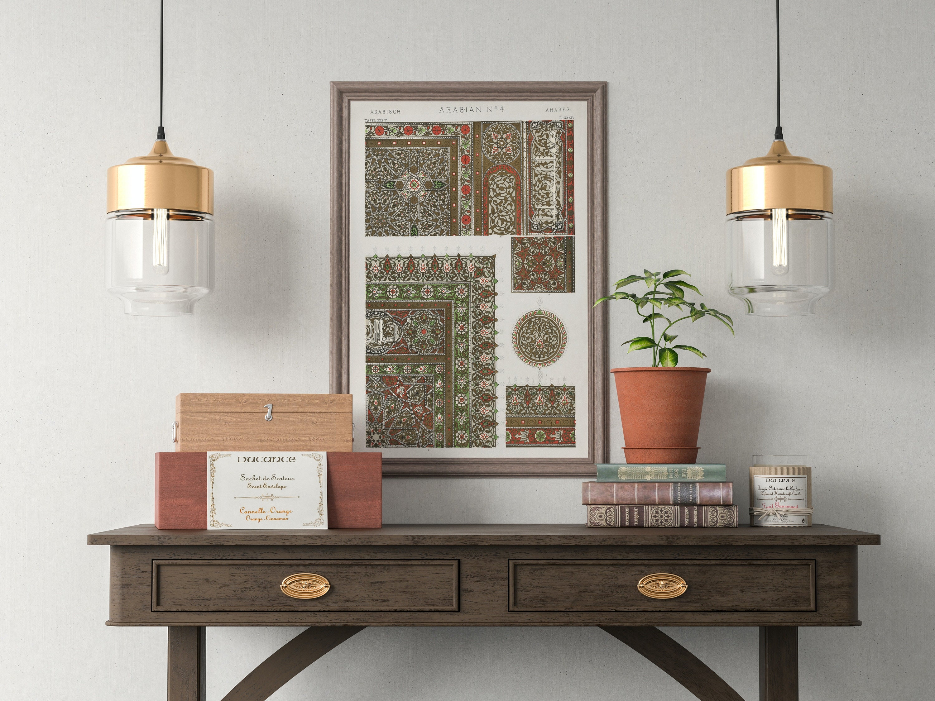 Vintage Arabian Detailed Artwork Wall Art Poster Prints - Etsy