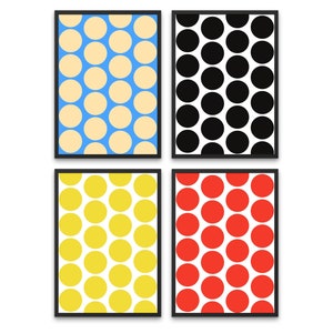 Big Yellow Dots Poster Bright Spots Wall Art Inspired by - Etsy