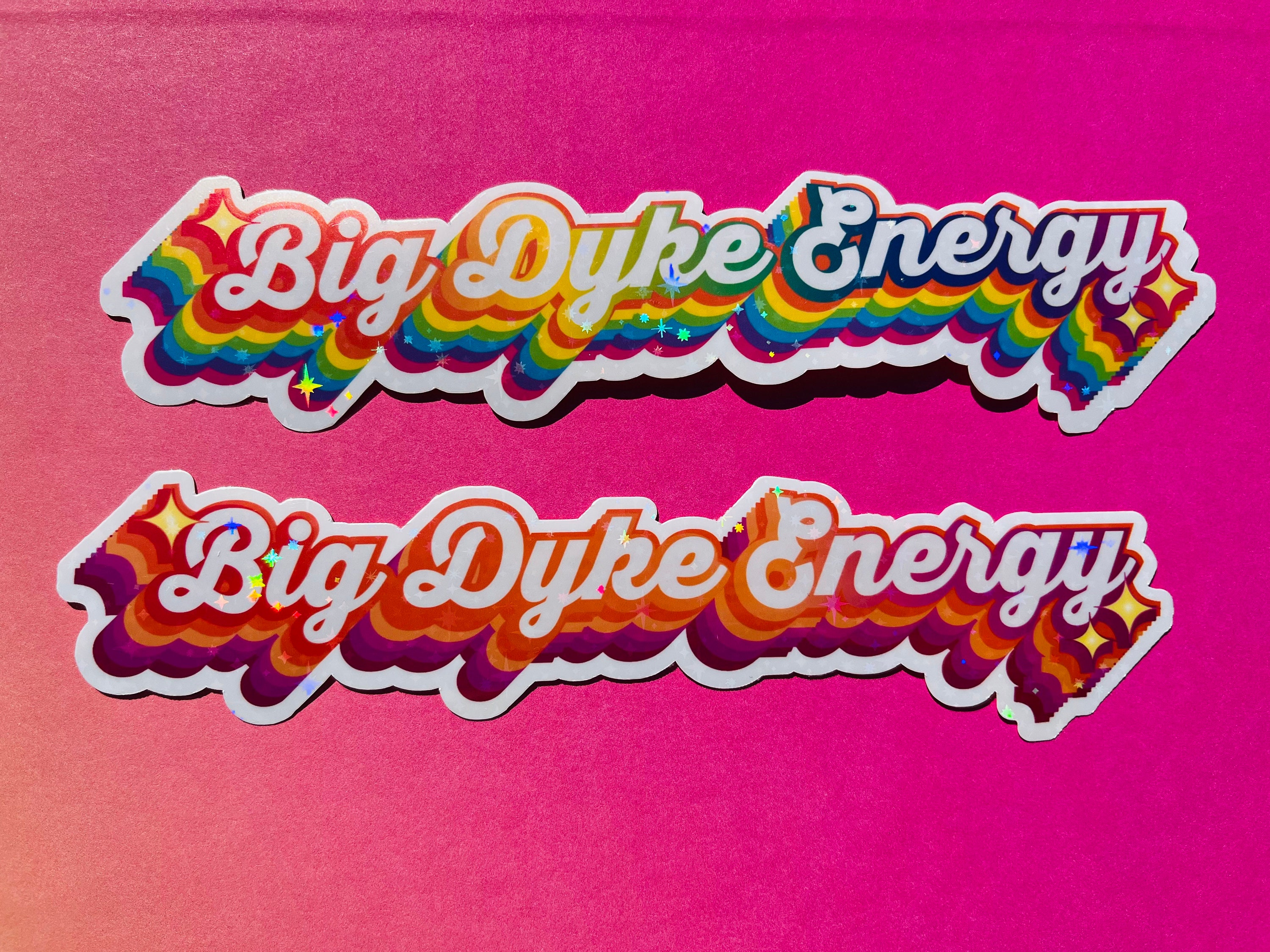 Big Dyke Energy Lesbian Sticker - Etsy