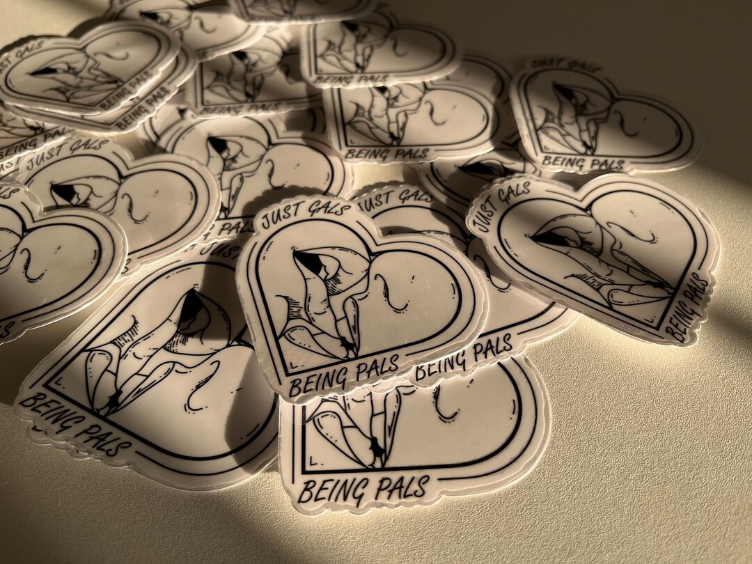 Just Gals Being Pals Clear Sticker - Etsy