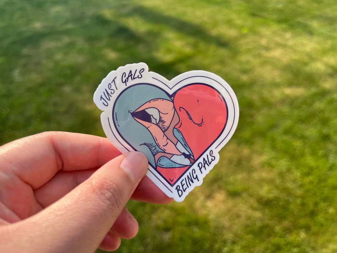 Just Gals Being Pals Vinyl Sapphic Lesbian Bi WLW Sticker - Etsy