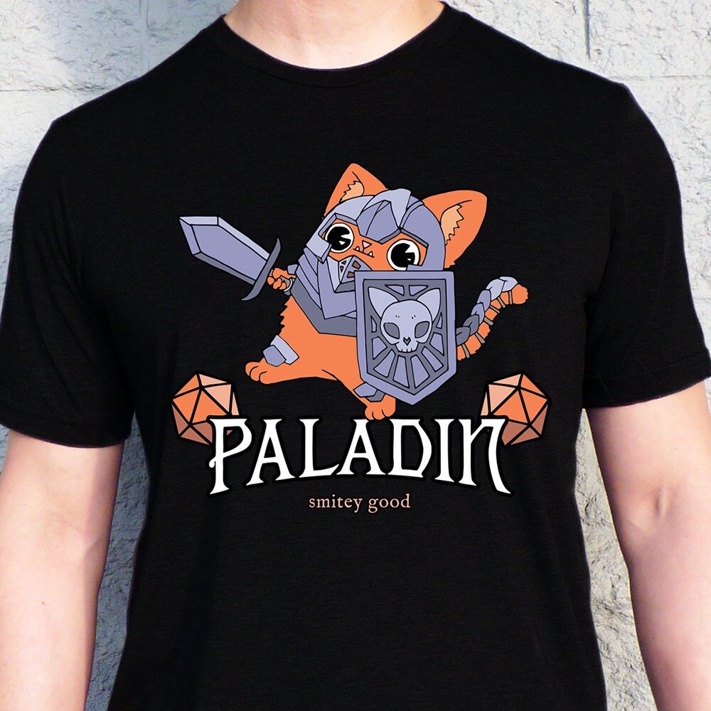 Paladin Class Tshirt, Dnd Shirt, Dnd Gifts, D20 Shirt, Role Playing ...