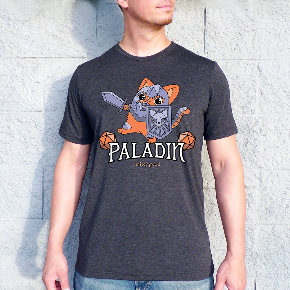 Paladin Class Tshirt, Dnd Shirt, Dnd Gifts, D20 Shirt, Role Playing ...